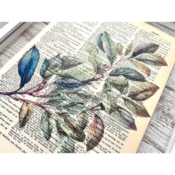 Art | Botany Botanical Vintage Dictionary Wall Collage Picture Prints ...